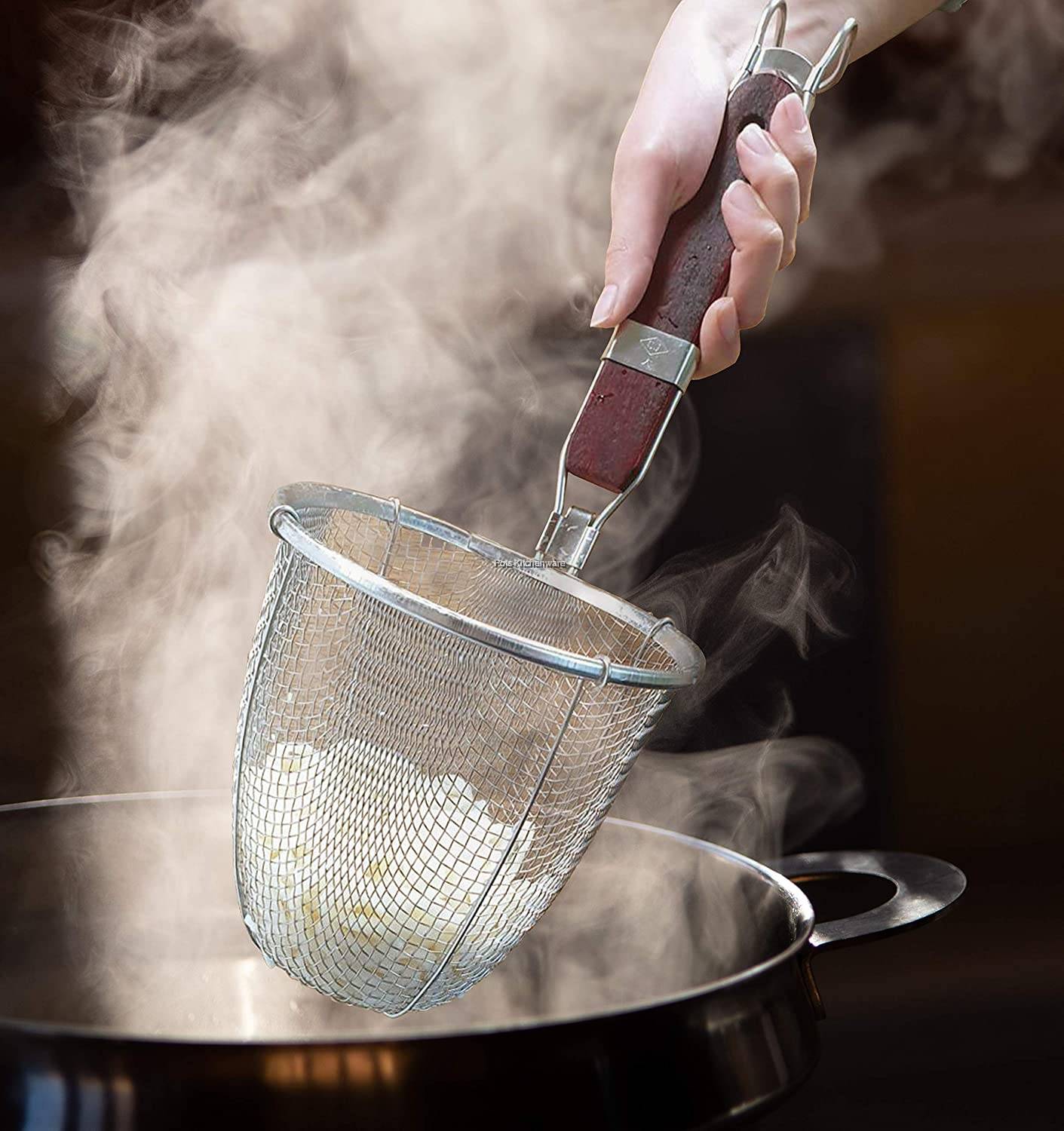 Toffi 4.5/5.5inch Stainless Steel Noodle Drainer Pasta Strainer Tapis ...