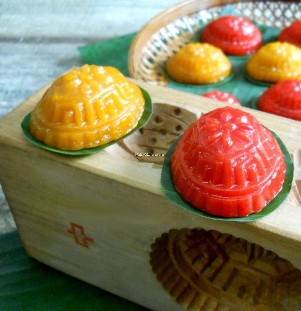 63g/75g 2 Stamps Plastic Ang Ku Kueh Maker Hand Press Mold Acuan Angku ...