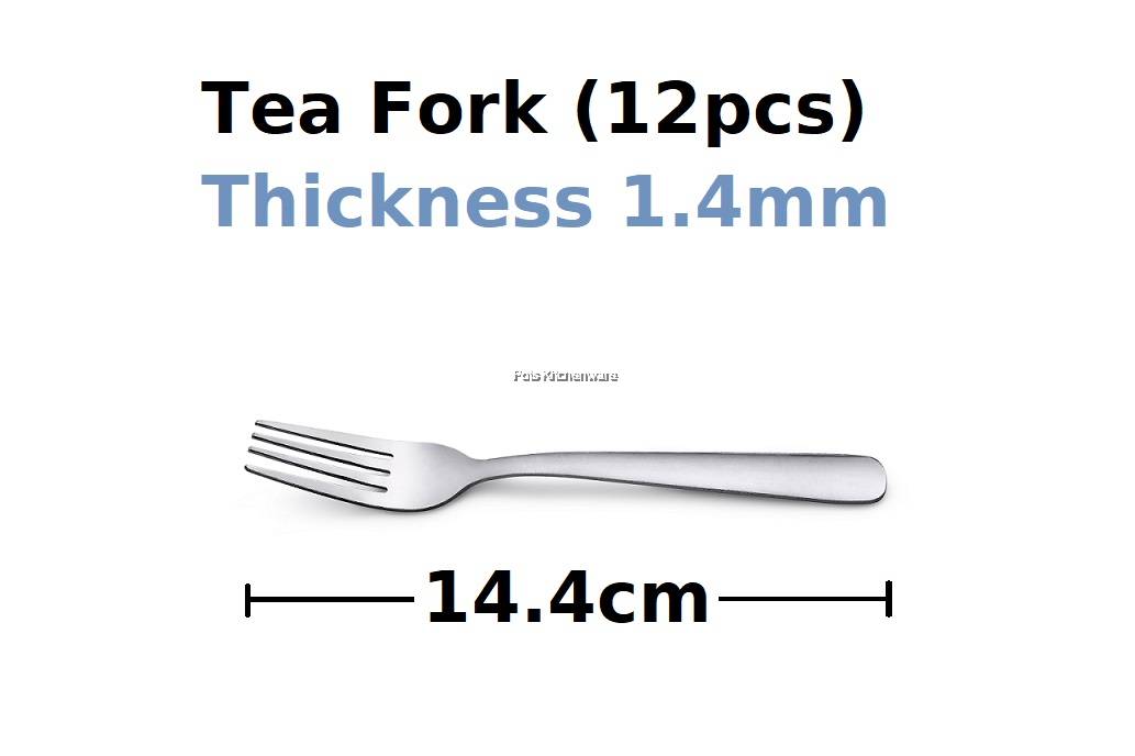 Toffi 12pcs Stainless Steel Cutlery Dining Restaurant Spoon Fork Sudu ...