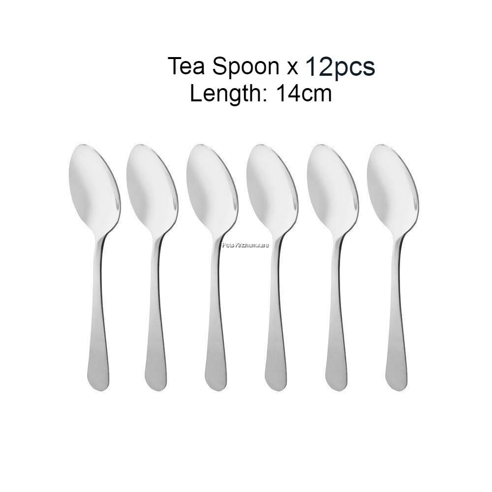 Toffi 12pcs Stainless Steel Cutlery Dining Restaurant Spoon Fork Sudu ...
