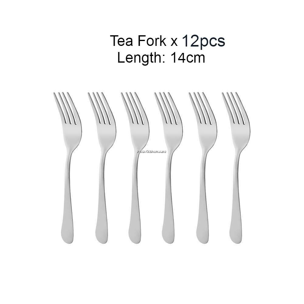 Toffi 12pcs Stainless Steel Cutlery Dining Restaurant Spoon Fork Sudu ...