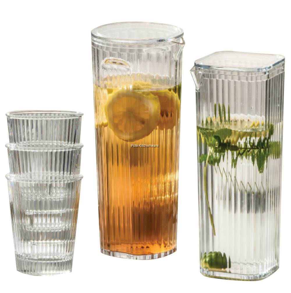 LAVA Transparent Acrylic PC Plastic Water Jug Cold Water Bottle Lined ...