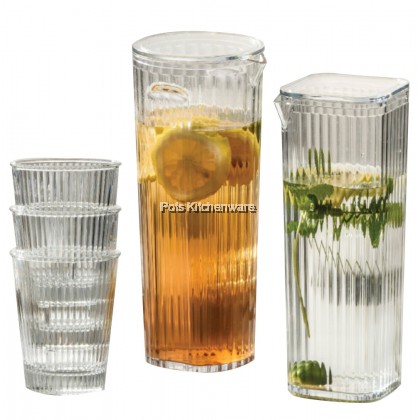 LAVA Transparent Acrylic PC Plastic Water Jug Cold Water Bottle Lined ...