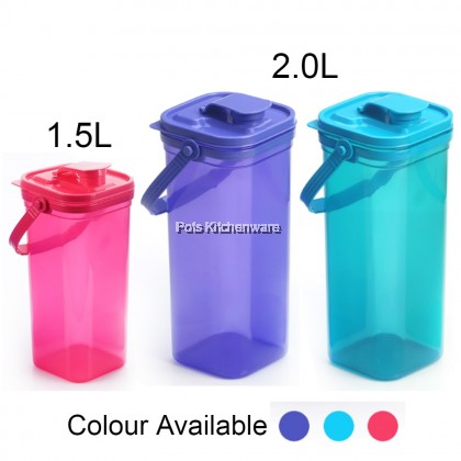 1.5L/2L Elianware BPA FREE Square Plastic Water Bottle Tumbler with Handle Botol Air Besar 大容量水罐 ...