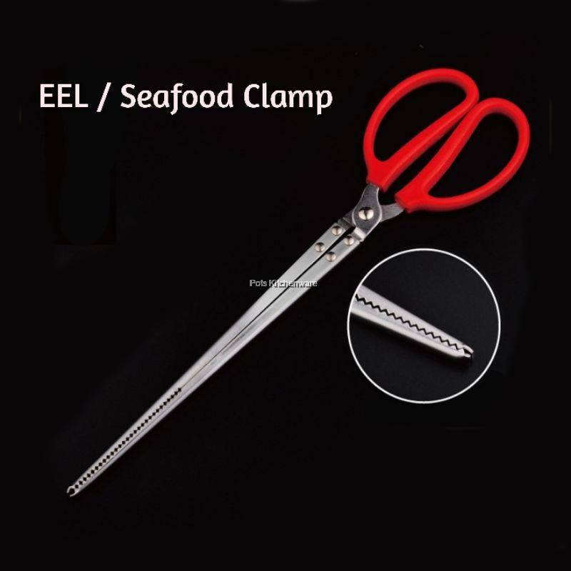 Extra Long Handle Anti Slip Eels Clip Crab Tongs Garbage Tong 加长黄鳝夹垃圾夹 - 38CM