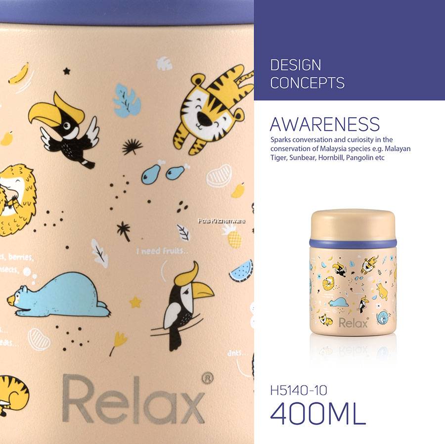 Relax 400ml SUS316 Thermal Kids Soup Jar Baby Food Jar Thermos Thermal ...