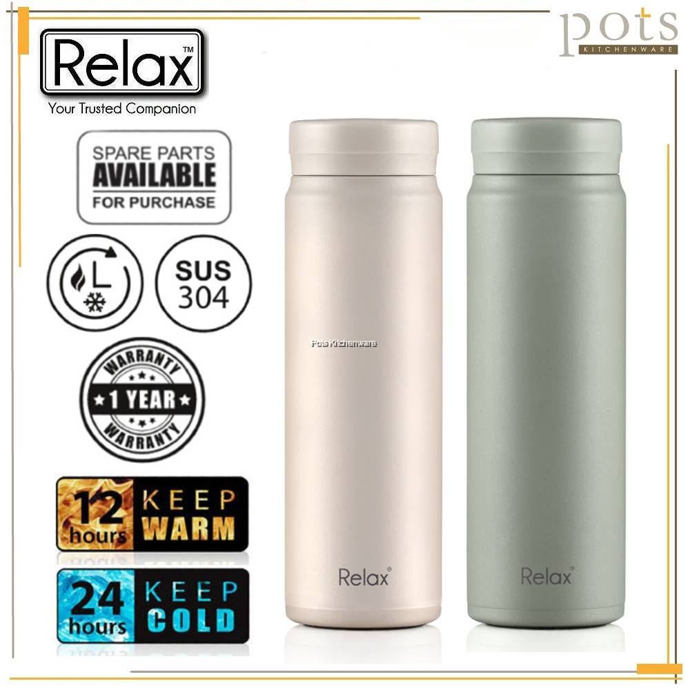 500ml Relax Stainless Steel SUS304 Vacuum Thermal Flask Thermos Water ...