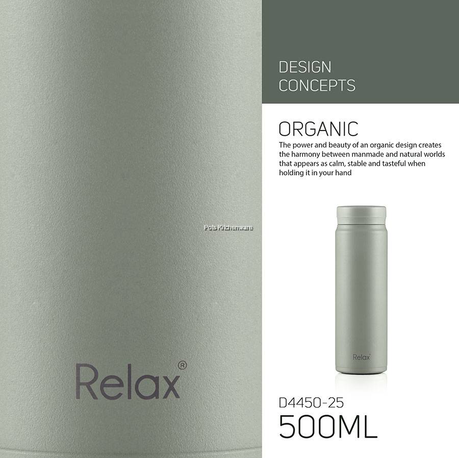 500ml Relax Stainless Steel SUS304 Vacuum Thermal Flask Thermos Water ...