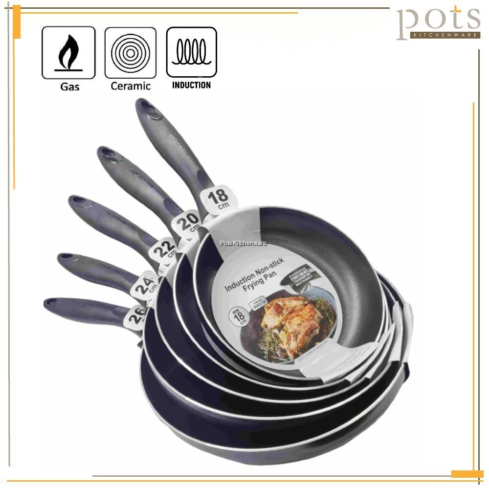 MYDOT Induction Non-stick Frying Pan; Periuk Induksi Kuali Tidak ...