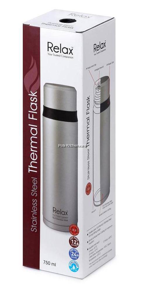 Relax 350ml/750ml Stainless Steel SUS304 Thermal Flask Thermos Keep ...
