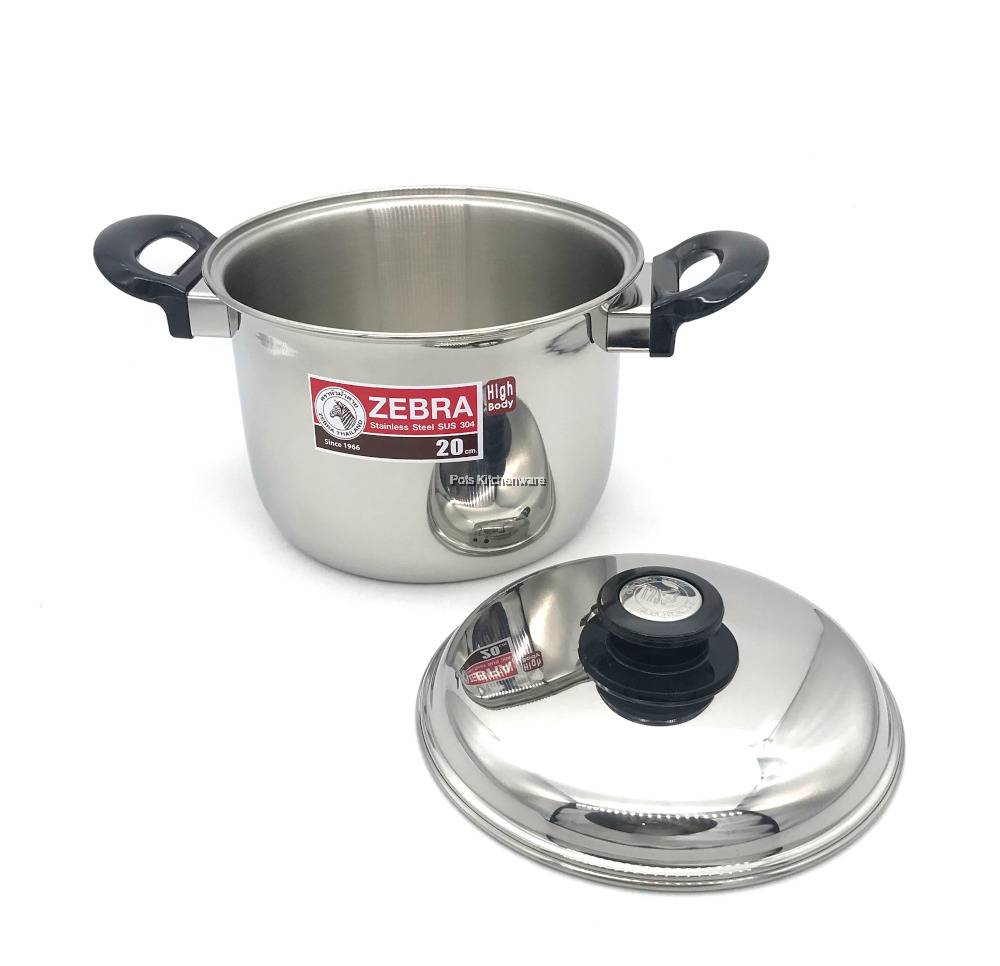 100% Original Zebra Thailand 泰国斑马牌 Stainless Steel 304 High Sauce Pot ...
