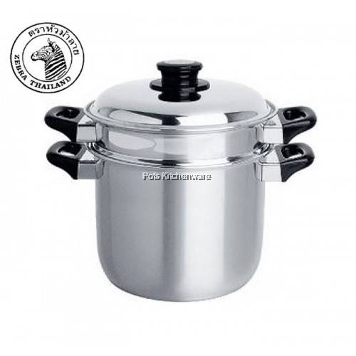 Zebra Stainless Steel SUS304 20cm Double Boiler Steaming Pot- 173320