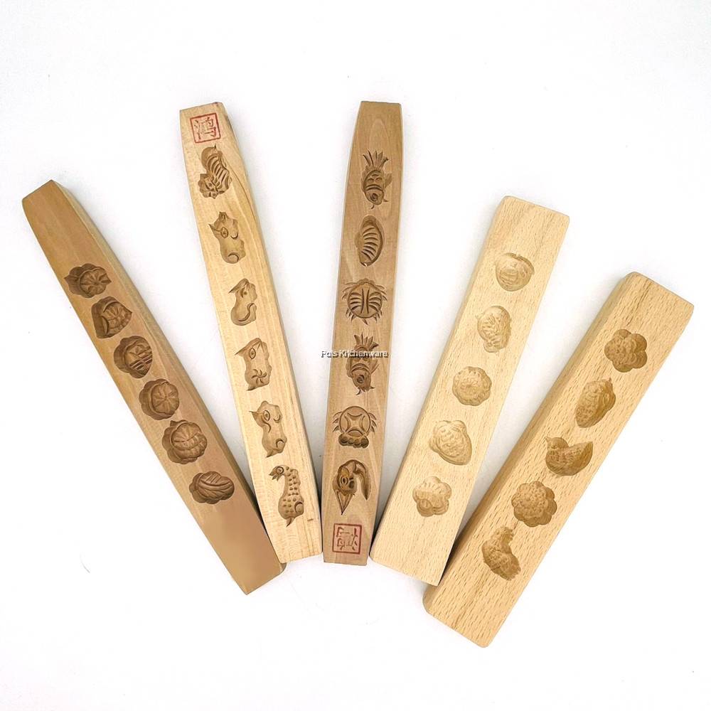 5 Holes 6 Holes Wooden Mould Traditional Cookies Kuih Bangkit Mould 孔木模 ...