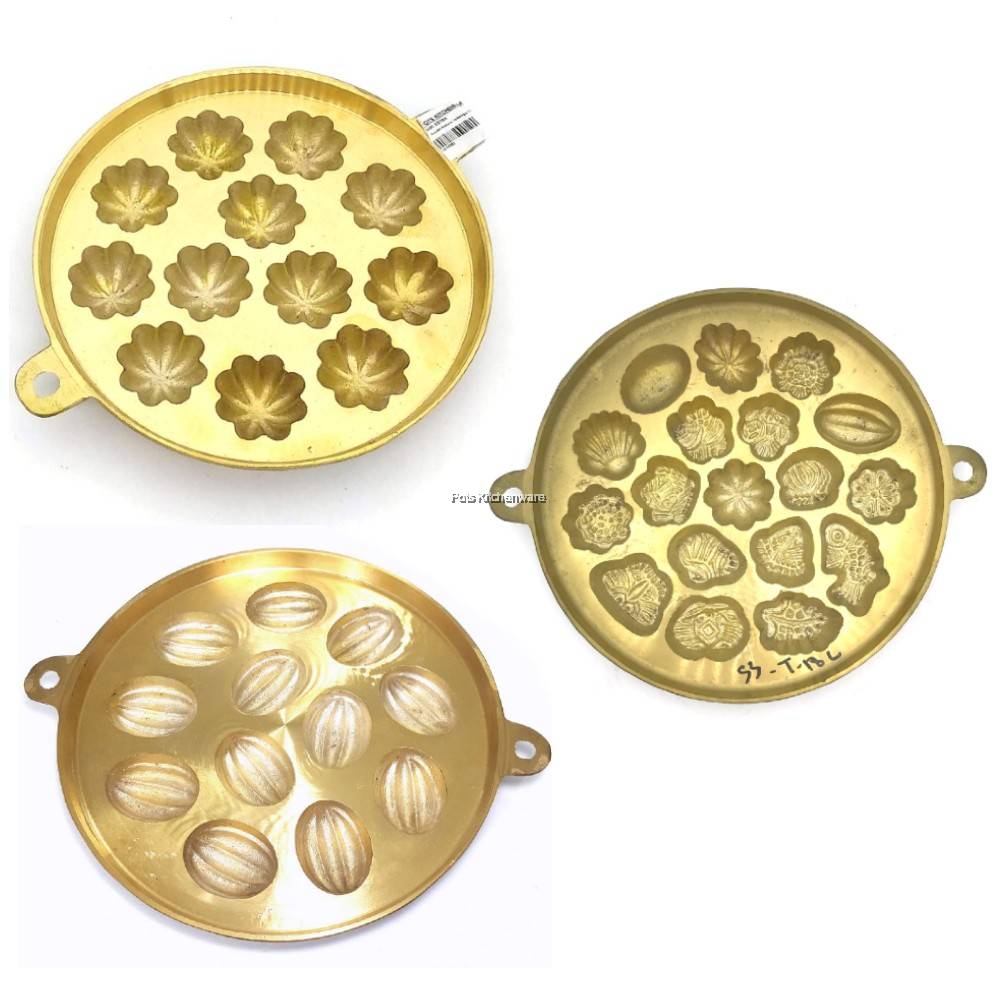 Brass Traditional Bahulu Mould Kuih Bahulu Acuan Tembaga Starfruit Mix ...