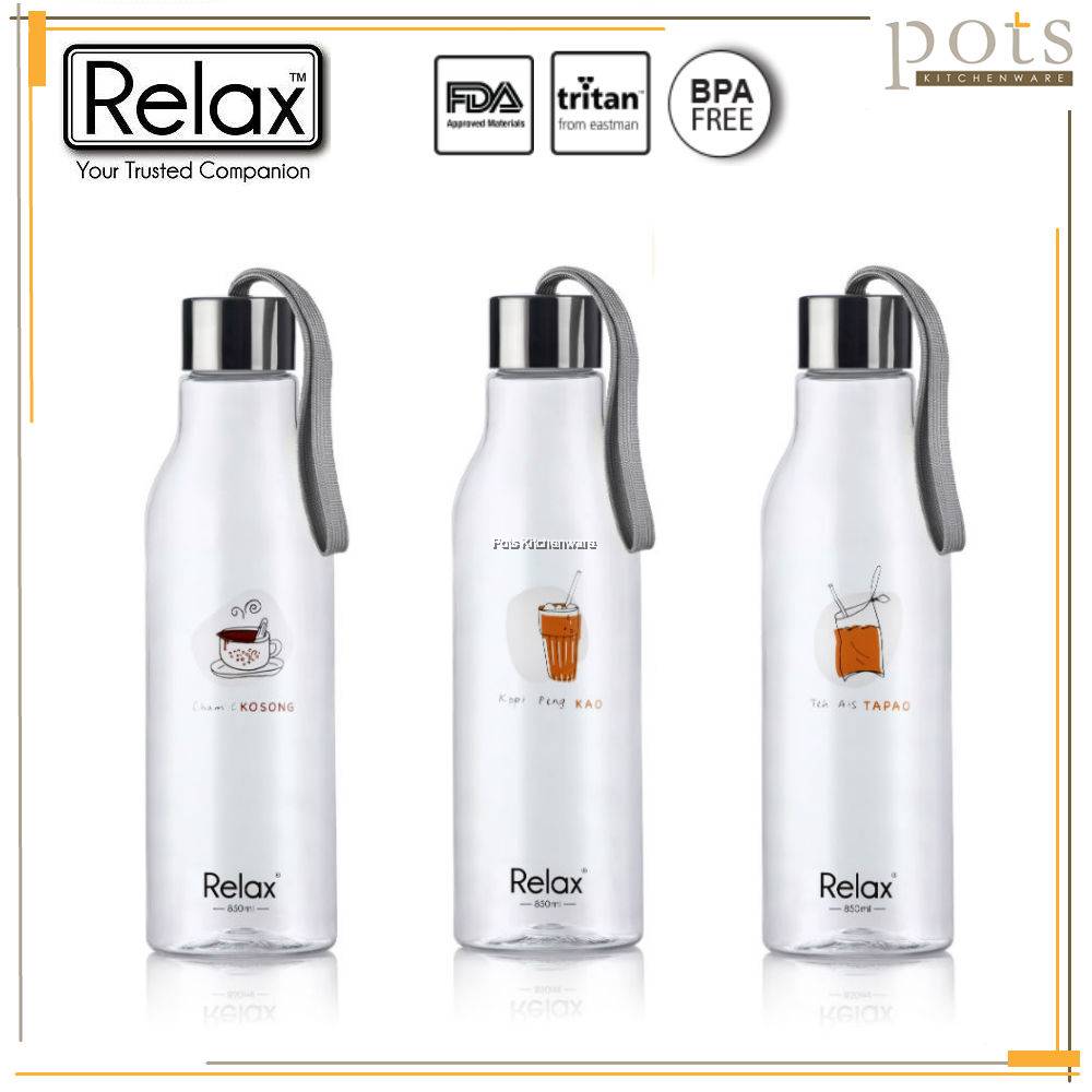 850ml Relax BPA Free Malaysia Style Tapao Beverage Tritan Water Bottle ...