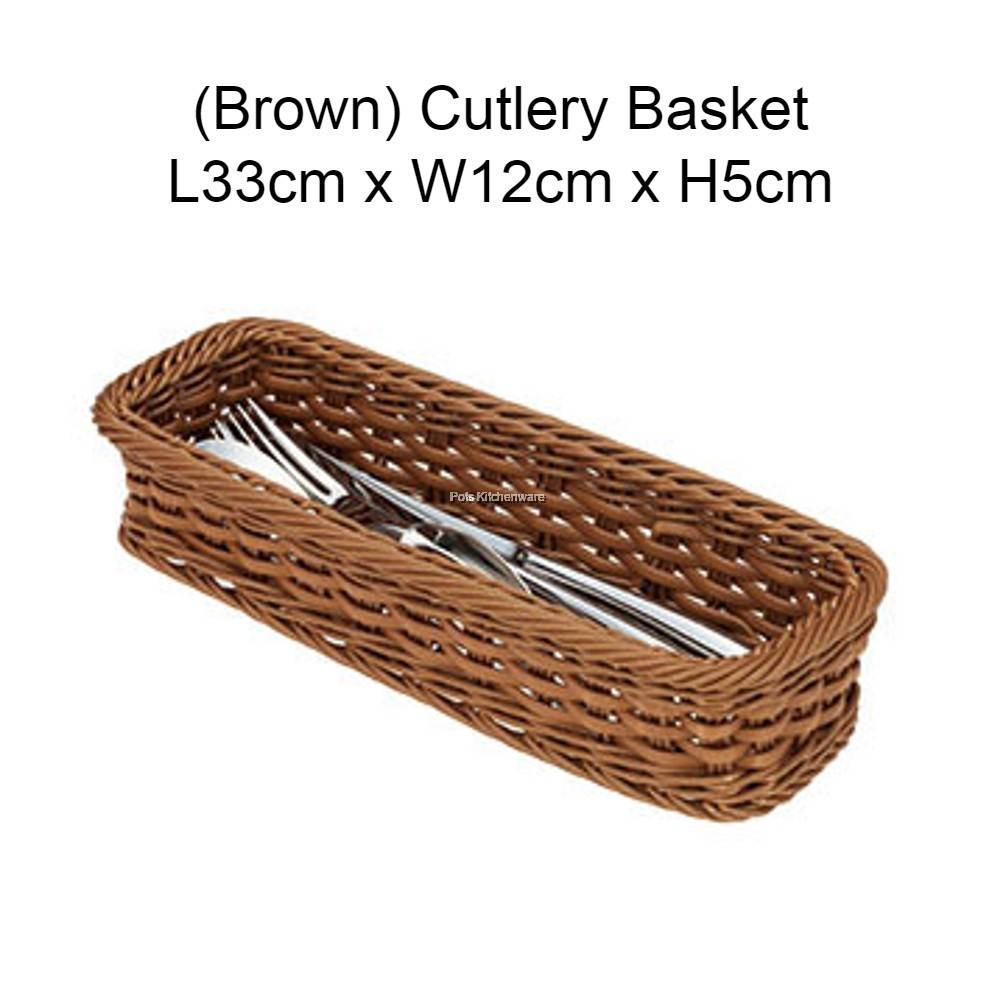 Polyrattan Regular Size Rattan Storage Baskets Serving Basket Fruit Egg ...