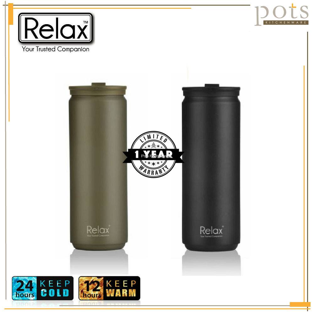 Relax 500ml Stainless Steel 18.8 Thermal Flask Thermos Water Bottle ...