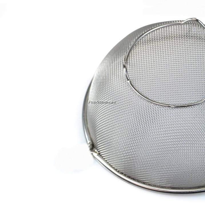 Toffi High Quality Stainless Steel Round Mesh Wide Rim Food Strainer ...