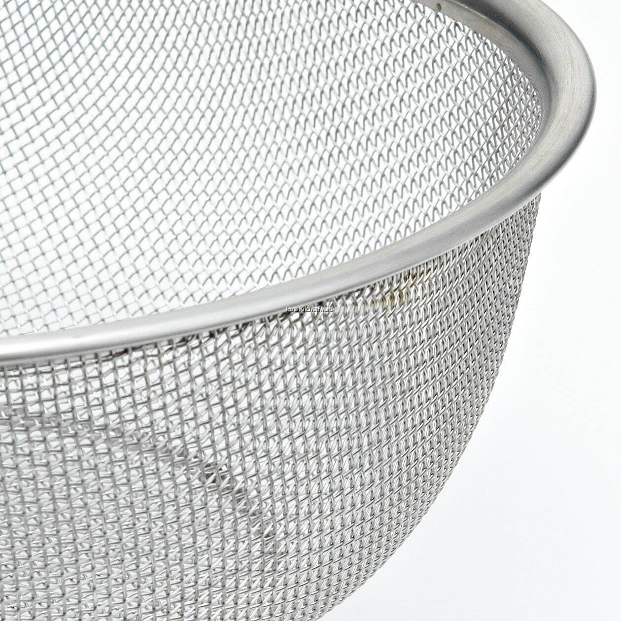 Toffi High Quality Stainless Steel Round Mesh Wide Rim Food Strainer ...
