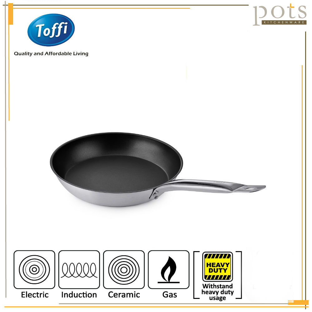Toffi Stainless Steel Chef Grade Heavy Duty Non Stick Sandwich Bottom ...
