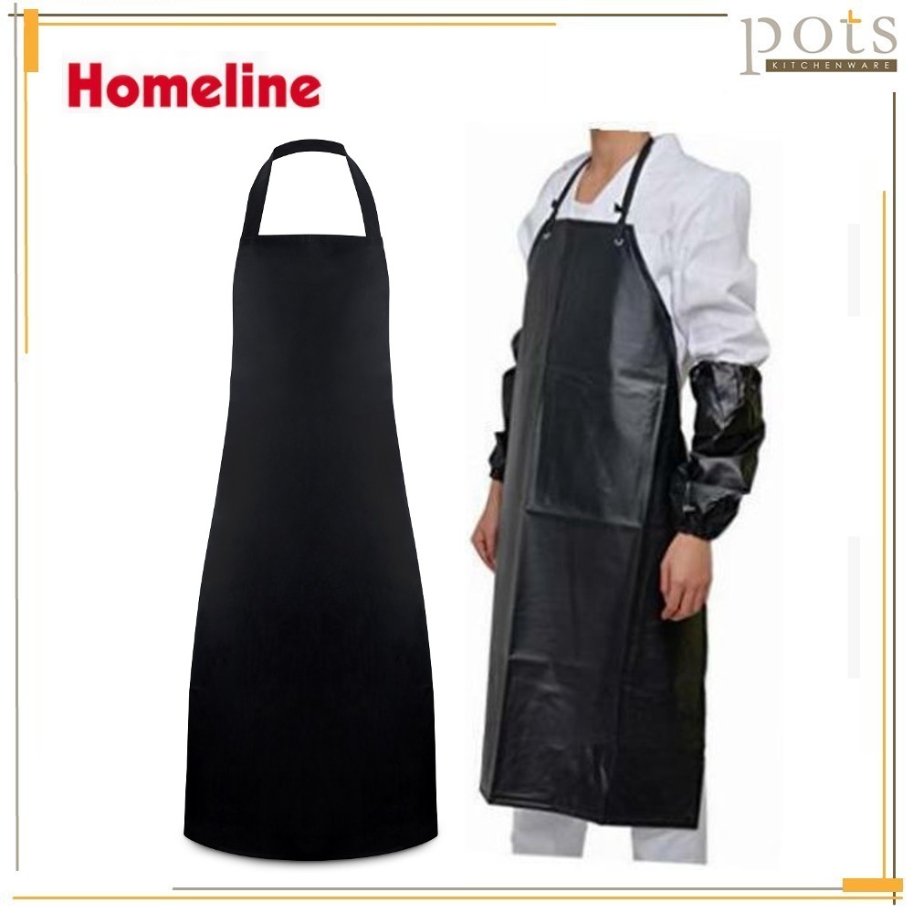 Homeline PVC Waterproof Oil Proof Butcher Apron Apron Kerja Kalis Air ...