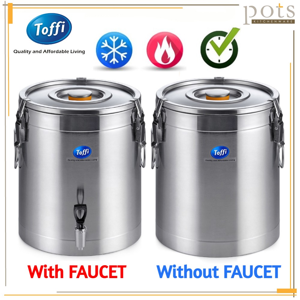 Toffi 38L/56L Stainless Steel Insulated Airtight Thermal Food Container ...