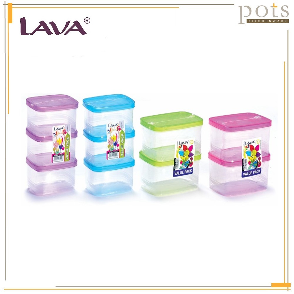 Lava Mini Small BPA Free Plastic Food Container Candy Storage Box Bekas ...