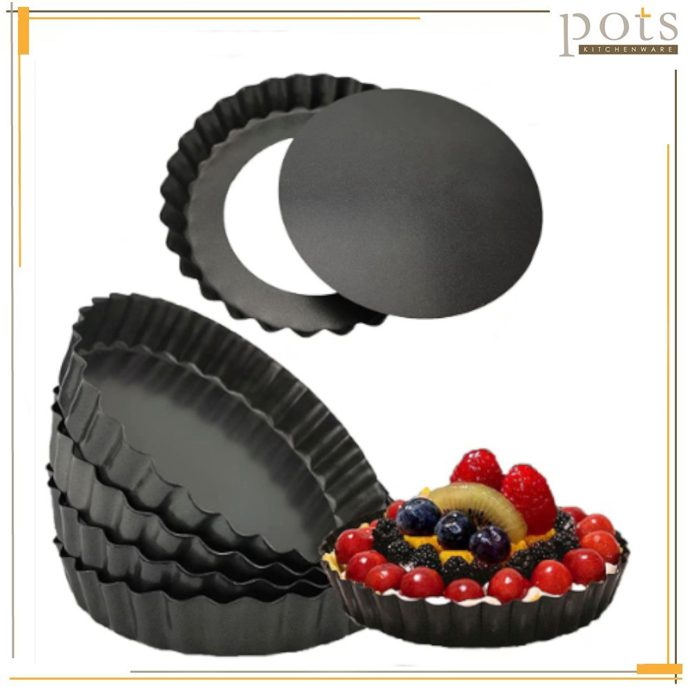 Non-stick Loose-Based Round Cake Pan Pie Mould Pizza Mold Loyang Betuk ...