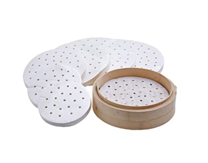 500pcs Dim Sum Steam Paper Non-Stick Steaming Paper Air Fryer Liners ...
