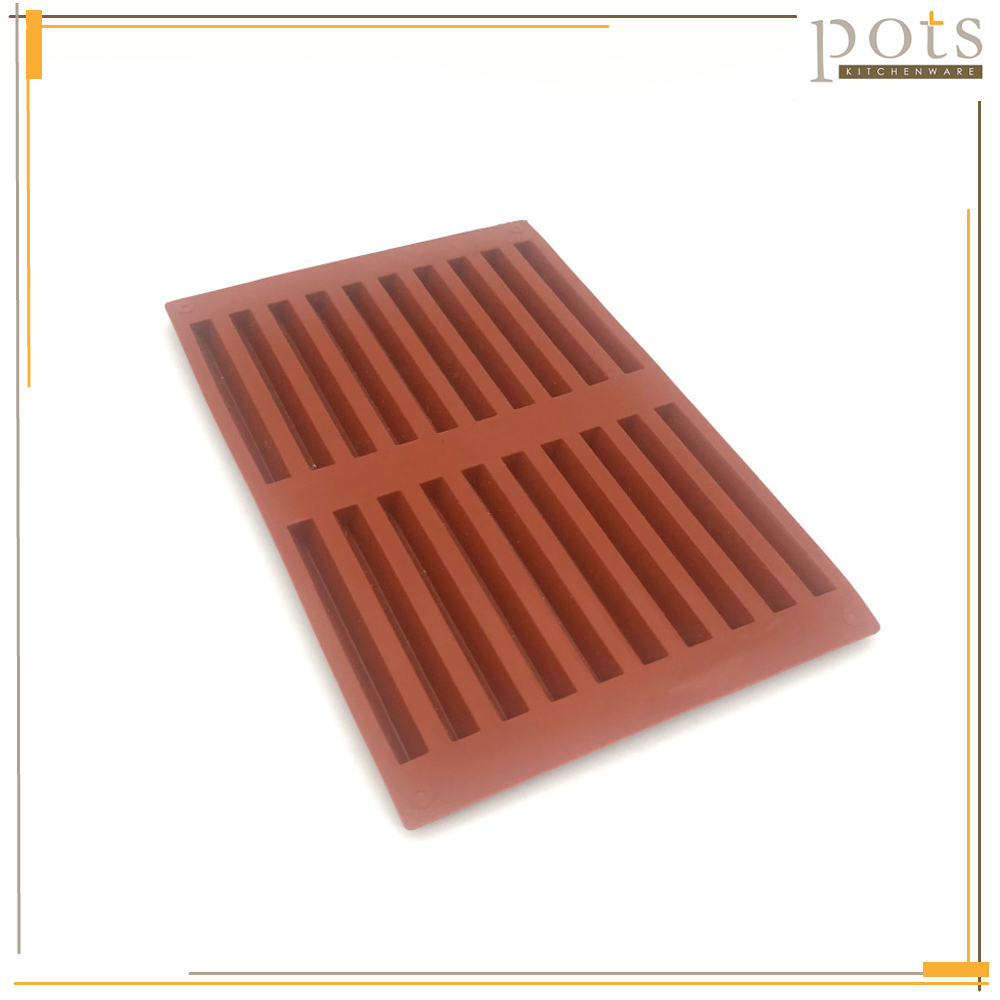 20 Holes Silicone Chocolate Cracker Stick Mold (10.5cm) - PL270
