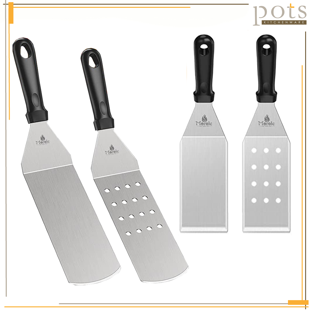 Stainless Steel Sudip Teppanyaki BBQ Grill Griddle Turner Slotted ...
