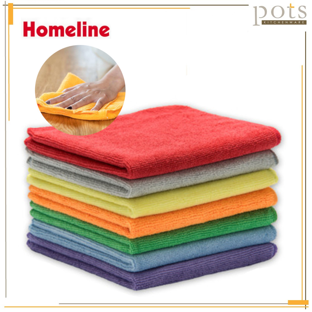 2pcs Homeline Microfiber Kitchen Towel Window Cleaning Table Wipe Cloth ...