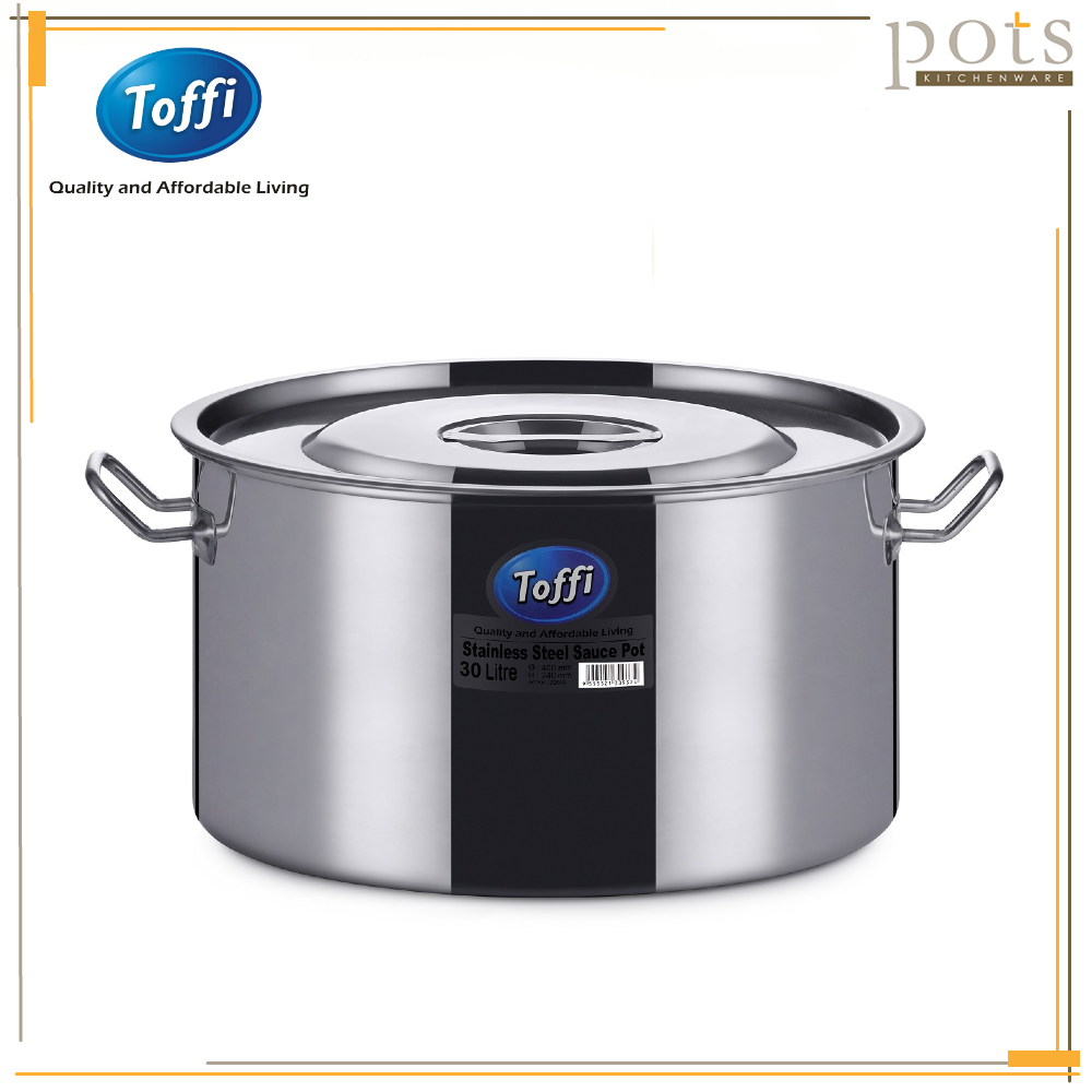 Toffi Stainless Steel Double Handle Stock Pot Stockpot Soup Pot ...