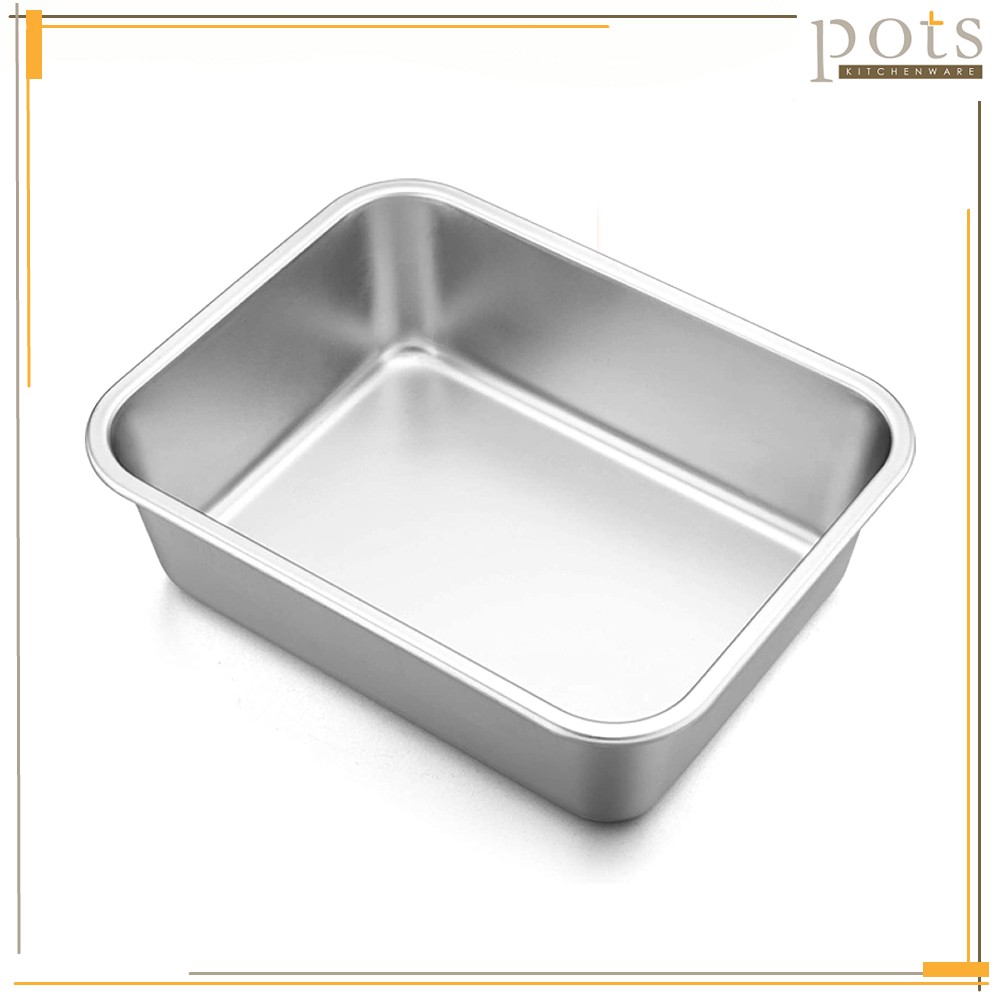 Aluminum Bakery Deep Tray Cake Tin Bread Loaf Pan Loyang Roti Kek ...
