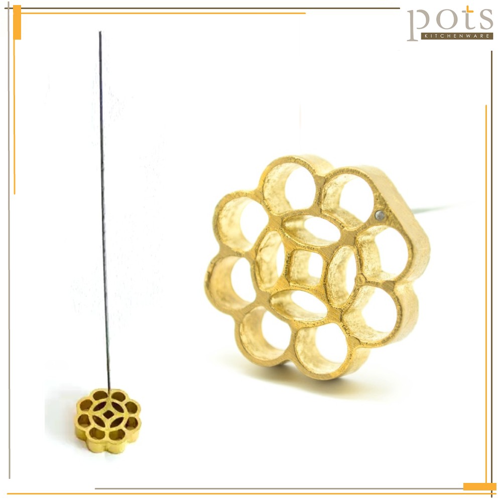 Brass Acuan Kuih Loyang Tembaga Honeycomb Biscuit Mold Kuih Goyang ...