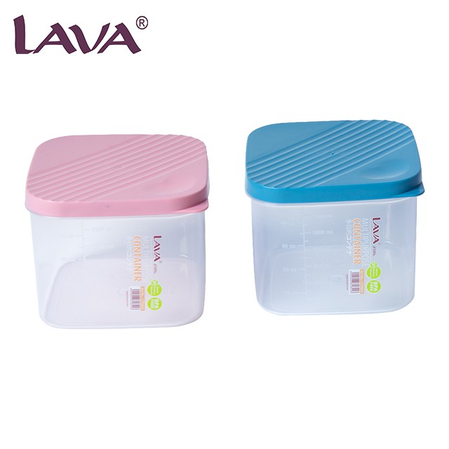 Lava BPA Free Plastic Snack Food Storage Multipurpose Container (2.3L/2 ...