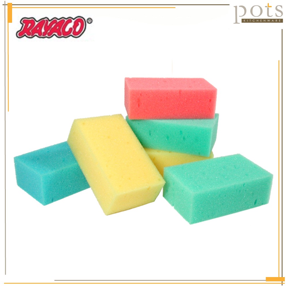 4pcs/6pcs Rayaco Dishwashing Cleaning Soft Sponge Scouring Sponge ...