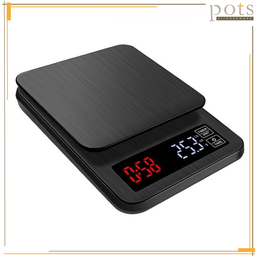 3kg LCD Digital Electronic Drip Coffee Scale Weight Scaler With Timer ...