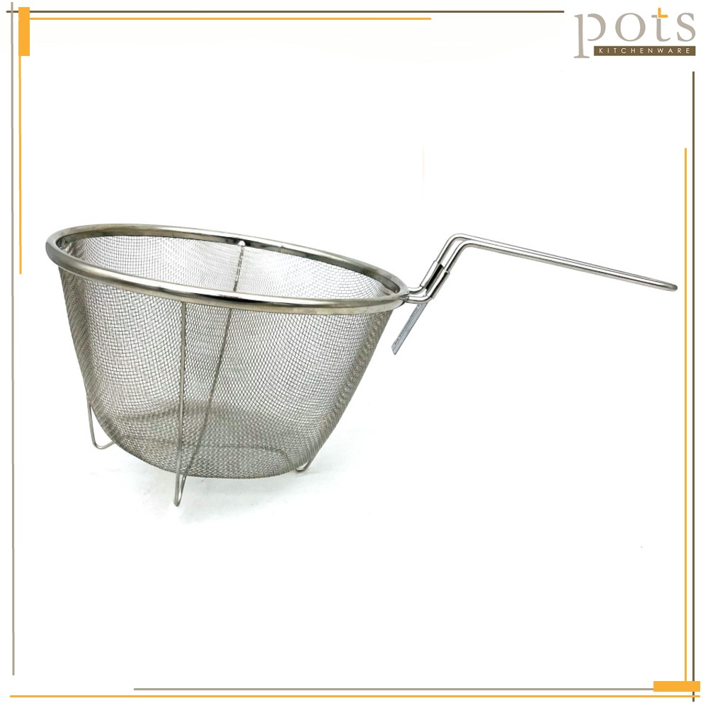Stainless Steel Flat Bottom Deep Colander Strainer Wire Mesh with ...