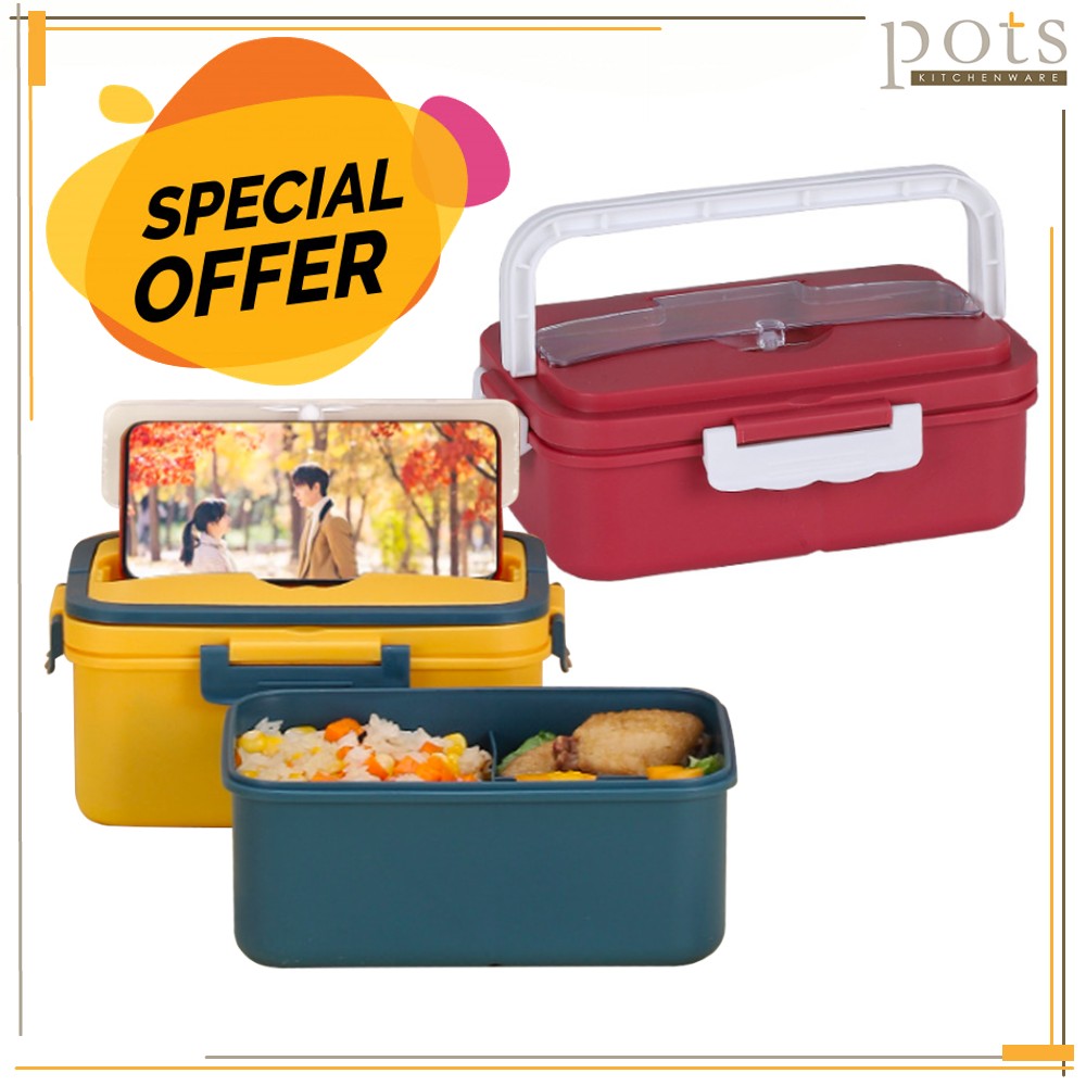 1000ml/1500ml Portable Microwave Safe Bento Lunch Box Food Storage ...