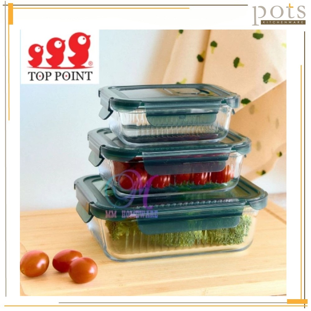 Glass Square Rectangular Heat Resistant Cold Resistant Container With ...