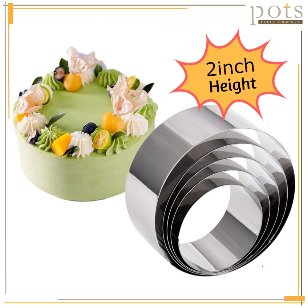 High Thick Quality Stainless Steel Round Shape Mousse Ring Round Cake ...