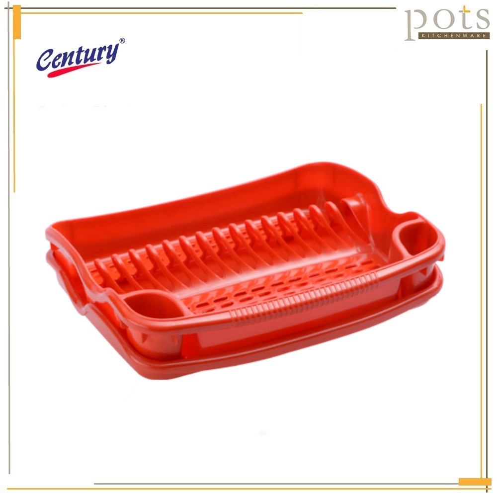 Century Plastic Dish Drainer Dish Drying Rack Kitchen Organizer Rak ...