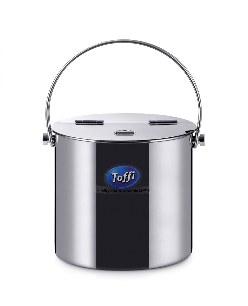 Toffi Stainless Steel Flip Cover Sugar Syrup Pot Storage Porridge Sauce ...